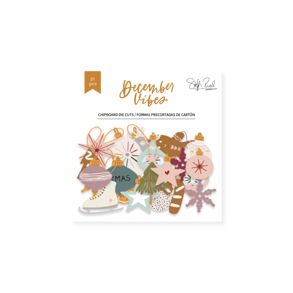 Die Cuts Chipboard December Vibes By Lora Bailora - Artifamily
